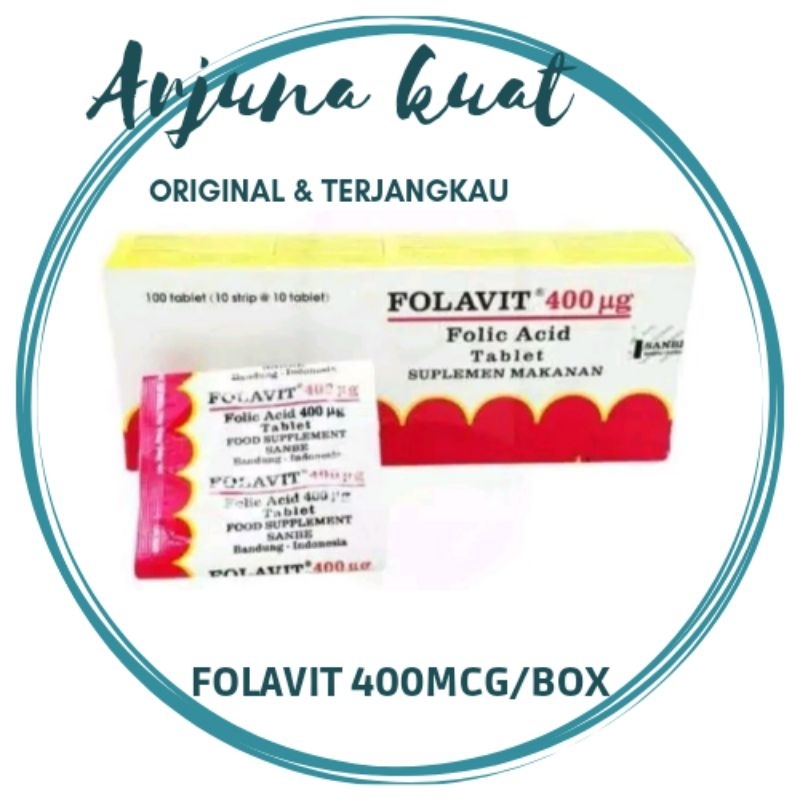 Jual FOLAVIT 400MCG VITAMIN IBU HAMIL PER BOX | Shopee Indonesia