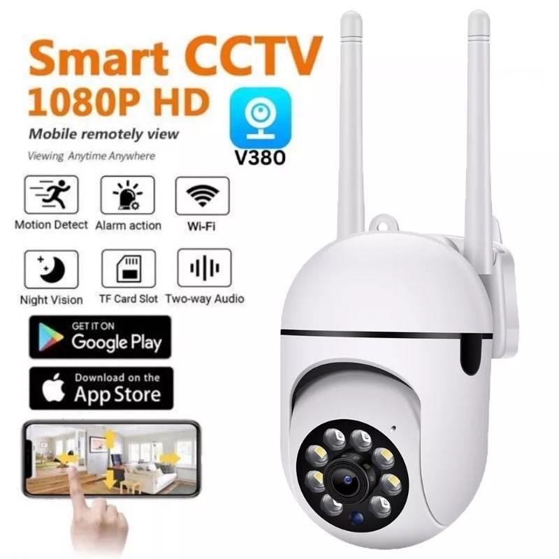 Jual CCTV Wifi V380 Pro Kamera CCTV Outdoor 8Mp Full HD IP Camera 1080P ...