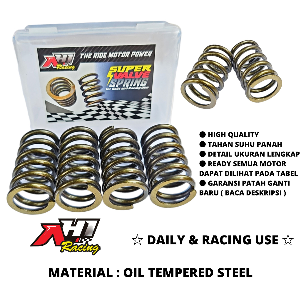 Jual PER KLEP AH1 RACING VLS-005 JUPITER MX 135 - VIXION - R15 - BYSON XABRE DLL 4 Pcs NOT PER ...