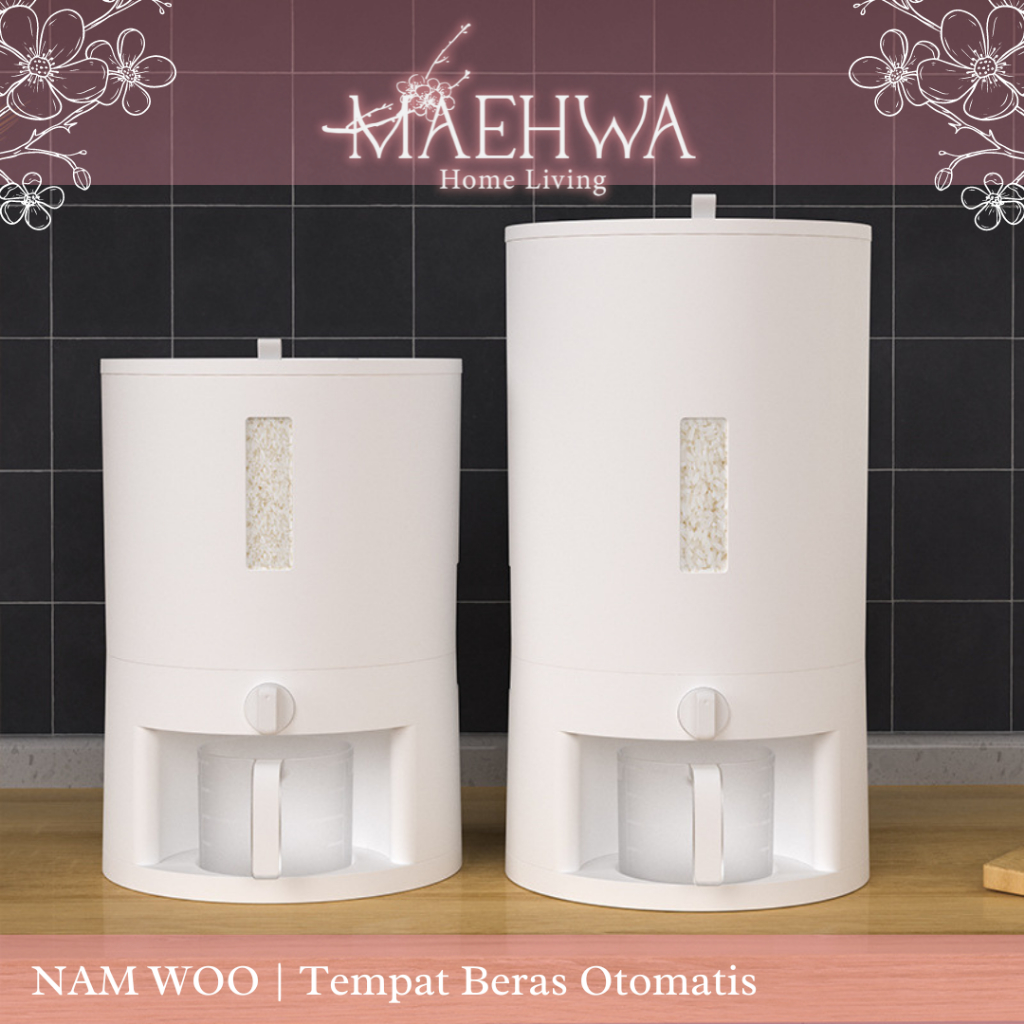 Jual 【MAEHWA】NAM WOO Container Beras Mudah Tempat Simpan Rice Pintar ...