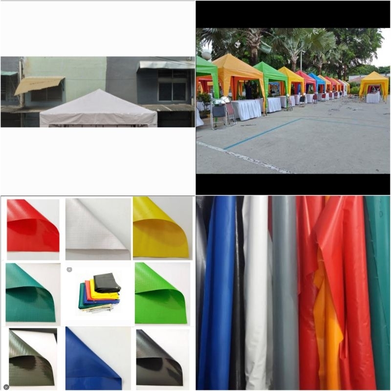 Jual Atap tenda kafee/piramid untuk 3x3 bahan atap uno 410 gsm | Shopee ...
