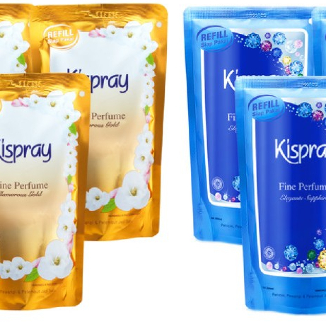 Jual Kispray Pewangi dan Pelicin Pakaian Fine Perfume 200 Ml Gold 280 Ml | Shopee Indonesia