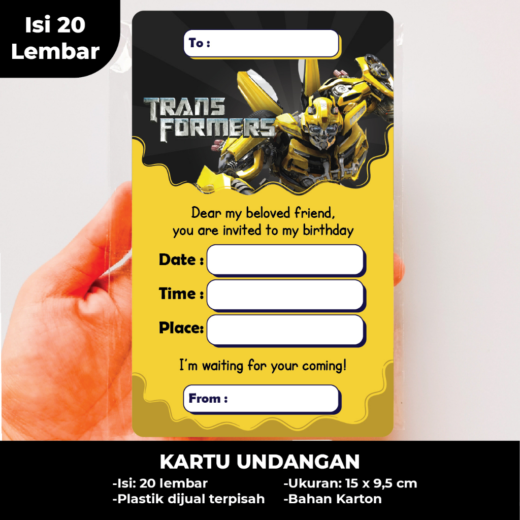 Jual BANNER TRANSFORMERS HAPPY BIRTHDAY BUMBLEBEE OPTIMUS PRIME KARTUN ROBOT HBD ULTAH DEKORASI ...