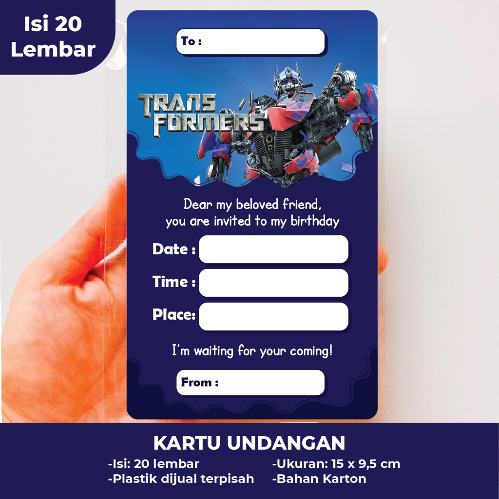 Jual BANNER TRANSFORMERS HAPPY BIRTHDAY BUMBLEBEE OPTIMUS PRIME KARTUN ROBOT HBD ULTAH DEKORASI ...