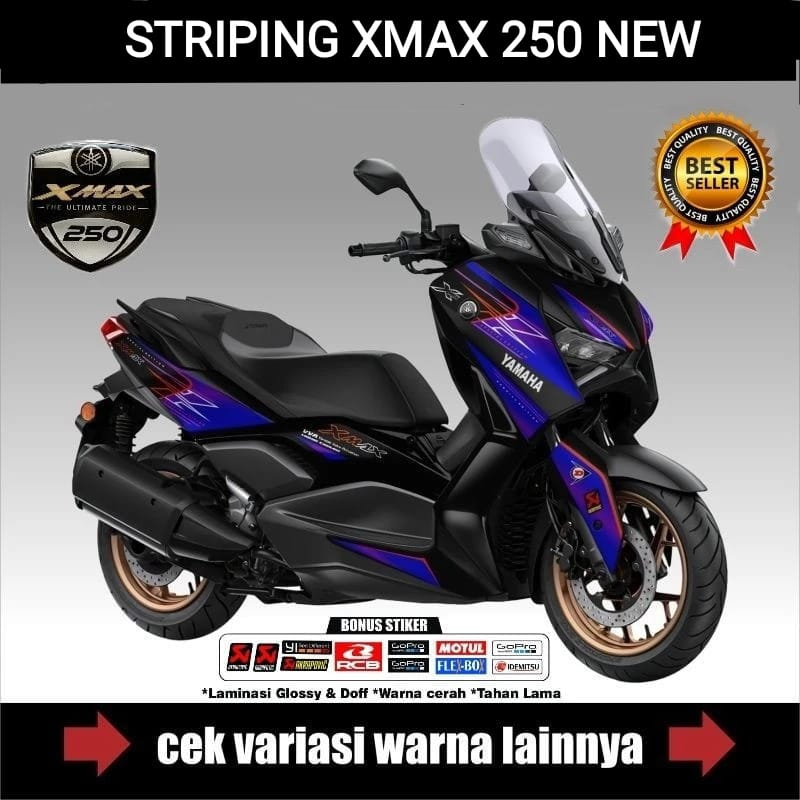 Jual Striping Xmax New Livery Cyber City / Sticker Motor Yamaha Xmax ...