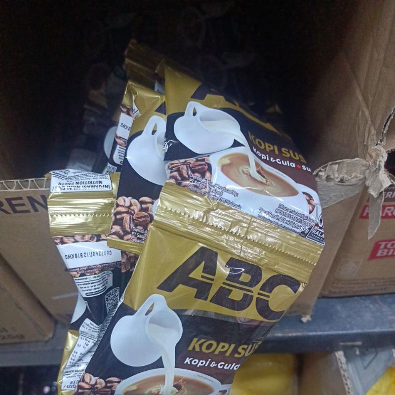 Jual KOPI ABC SUSU (1 RENCENG) ISI 10 PCS KOPI PLUS SUSU | Shopee Indonesia