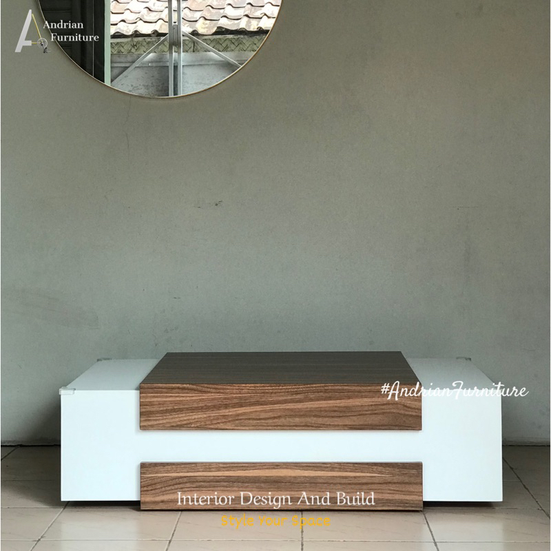 Jual Meja Tamu / Lesehan Simple Minimalis Modern HPL - Coffee Table | Shopee Indonesia
