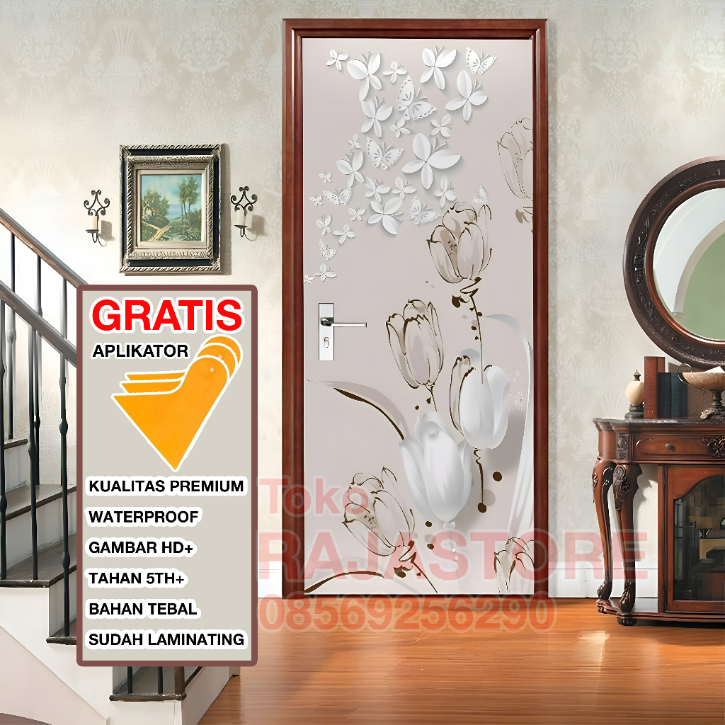 Jual [FREE KAPE] STIKER PINTU / Stiker Pintu Kamar Tidur / Stiker Pintu ...