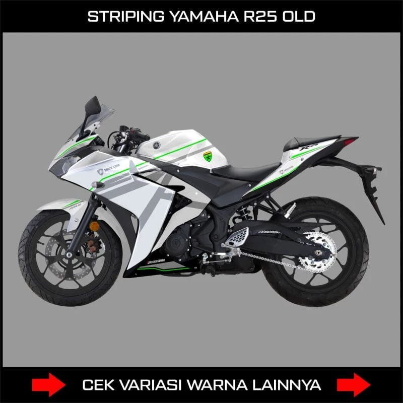 Jual Striping Yamaha R25 V1 Livery Trick Star / Stiker semifull body ...