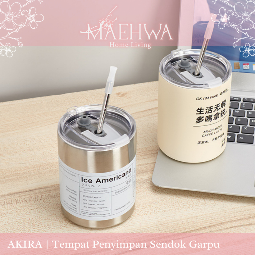 Jual 【MAEHWA】WON HWA Botol Stainless Kopi Teh Estetika Tumbler Besi Ala ...