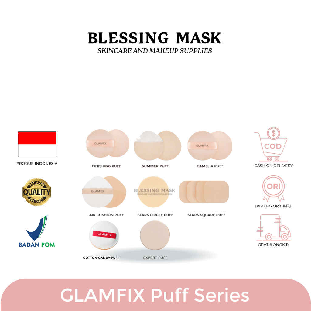 Jual GLAMFIX Puff Series | Finishing | Summer | Camelia Loose Powder ...