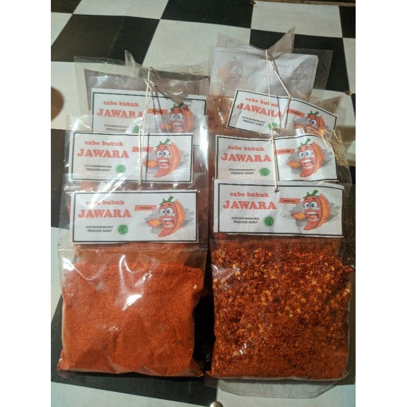 Jual cabe bubuk gilingan kasar kemasan 100gram 10 renceng | Shopee ...