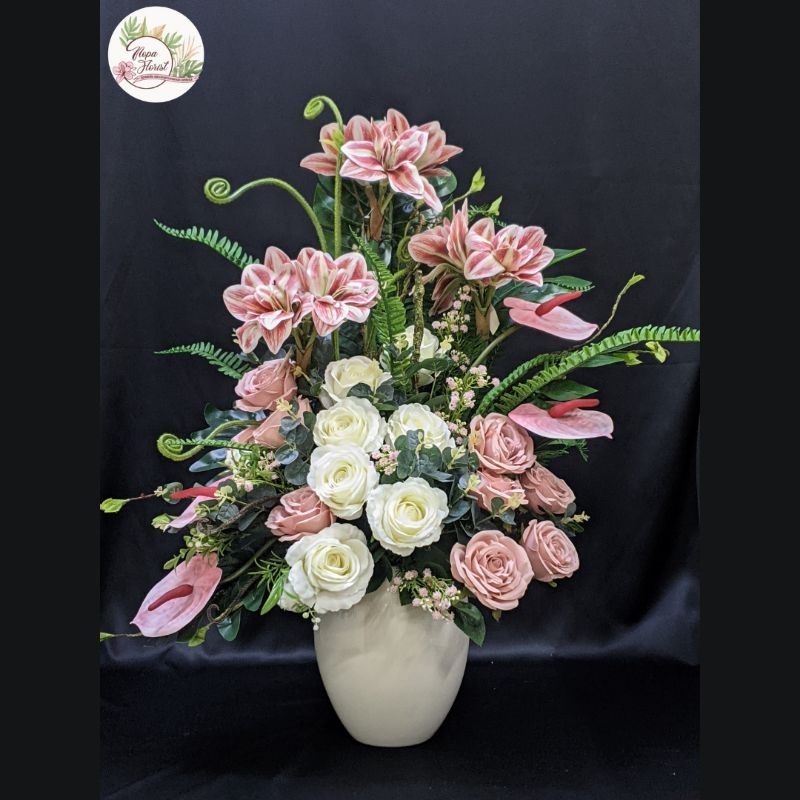 Jual rangkaian bunga artificial palsu /bunga ucapan | Shopee Indonesia