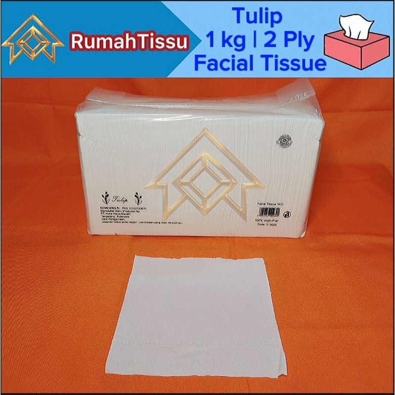 Jual Tisu TULIP Facial Tissue 1 Kg 2 Ply Murah Meriah | Shopee Indonesia