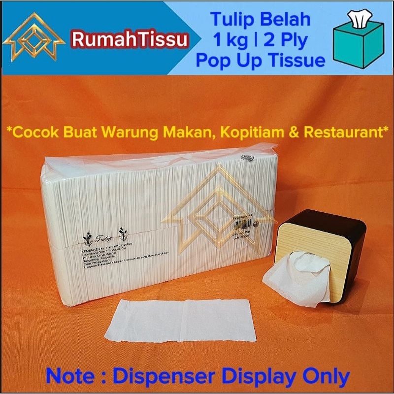 Jual Tisu Tissue Facial Belah Pop Up Murah 1000 Gram 2 Ply Cocok untuk ...