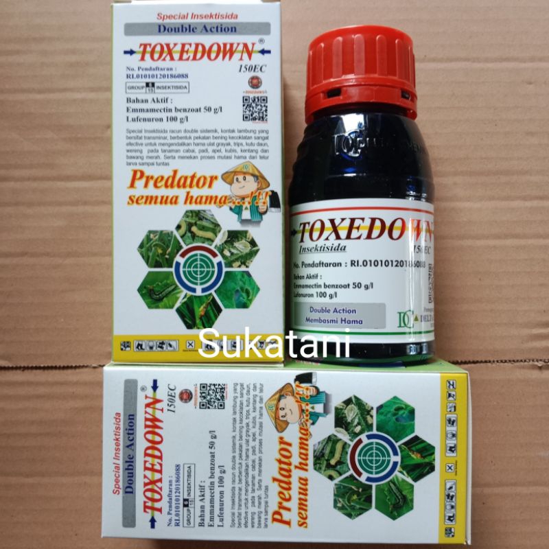 Jual Insektisida TOXEDOWN 150EC Predator Hama Ulat dan Telur. Netto ...