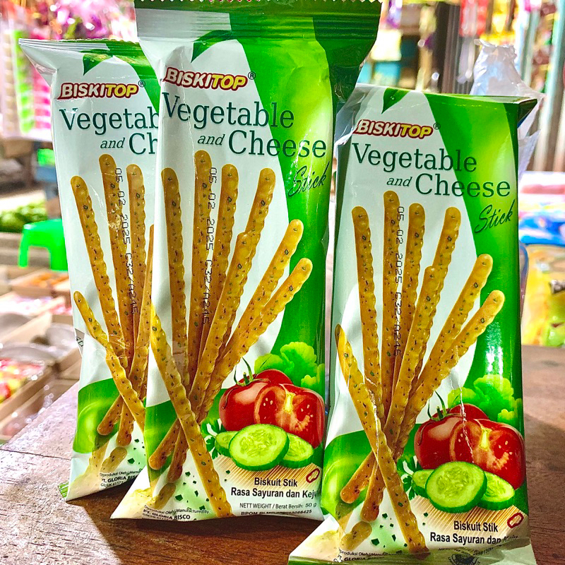 Jual BISKITOP VEGETABLE AND CHEESE STICK / BISKUIT STIK RASA SAYURAN ...