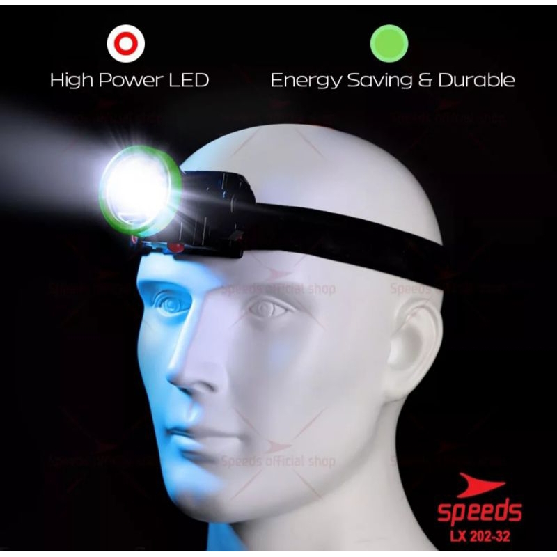 Jual Speeds Head Lamp Lampu Senter Kepala Camping Mancing Outdoor ...