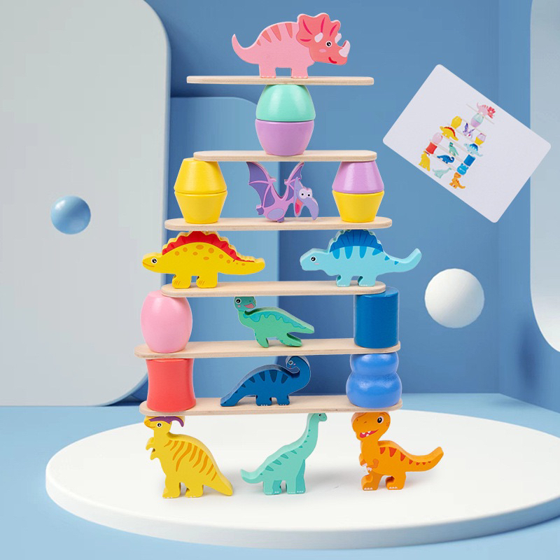 Jual Mainan Susun Dinosaurus / Ballancing Dinosaurus | Shopee Indonesia