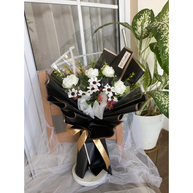 Jual Hand Bouquet korean Transparent/ Buket Korea Cantik transparan ...