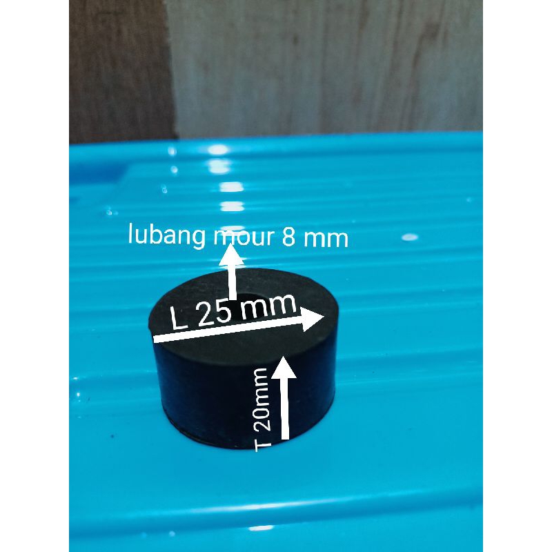 Jual Karet Mounting Ac 20x25x8mm Monting Tinggi 2cm × Diameter 2,5cm × ...