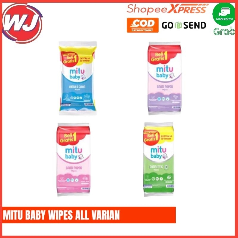 Jual MITU BABY TISU BASAH ALL VARIAN | Shopee Indonesia