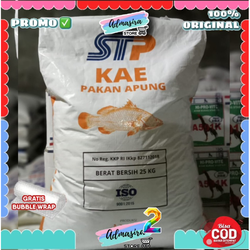 Jual Pakan Ikan Apung STP KAE 20kg 1sak karung 5mm Pakan Pelet Koi STP ...