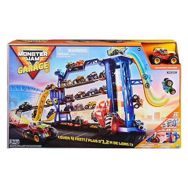 Jual Monster Jam Garage and Storage with Exclusive Grave Digger Playset ...