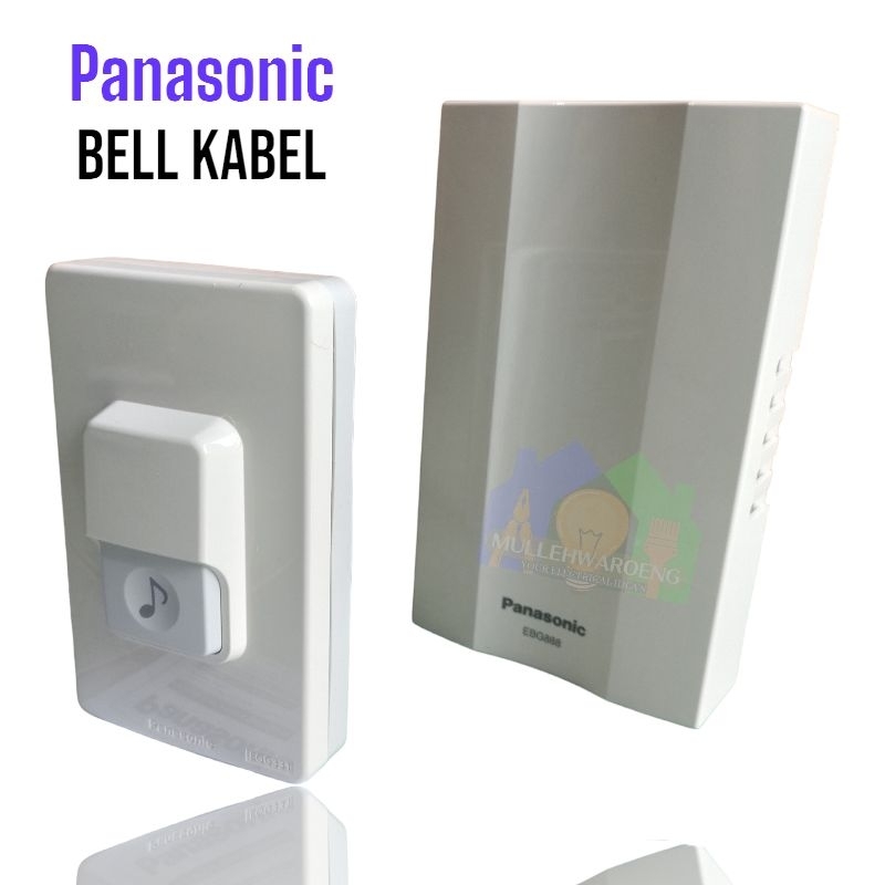 Jual Panasonic Bell Listrik Dan Saklar Bell Pintu PAKET Ebg888 + Egg331 ...