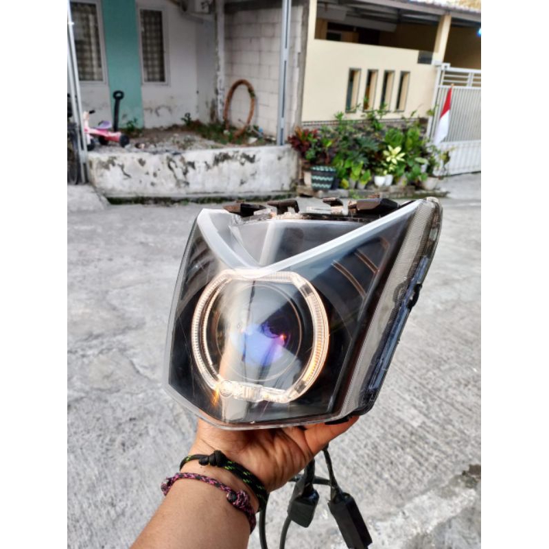 Jual lampu beat injeksi ESP 2015/2013 set biled projector AES gen 1 UK ...