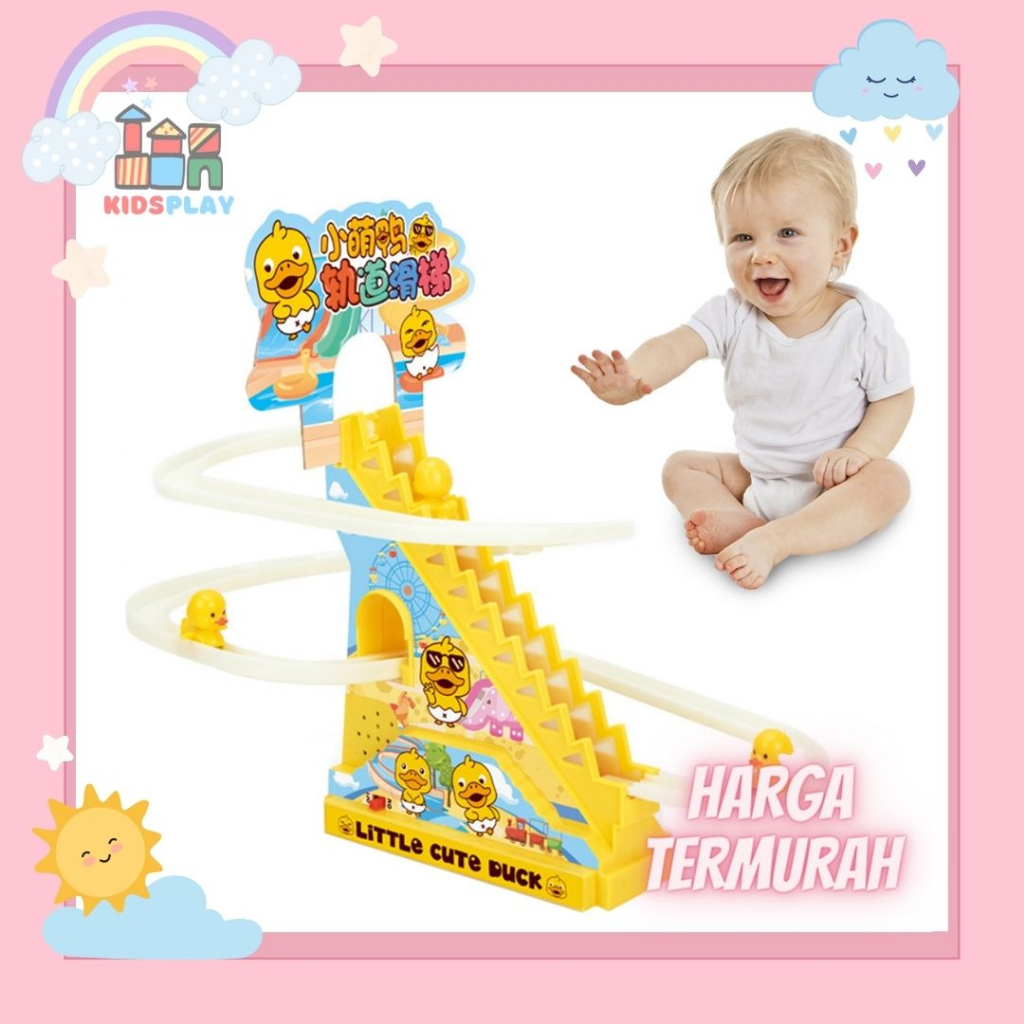 Jual Toys Small Duck Perosotan Mainan Bebek Naik Tangga Mainan Tangga ...