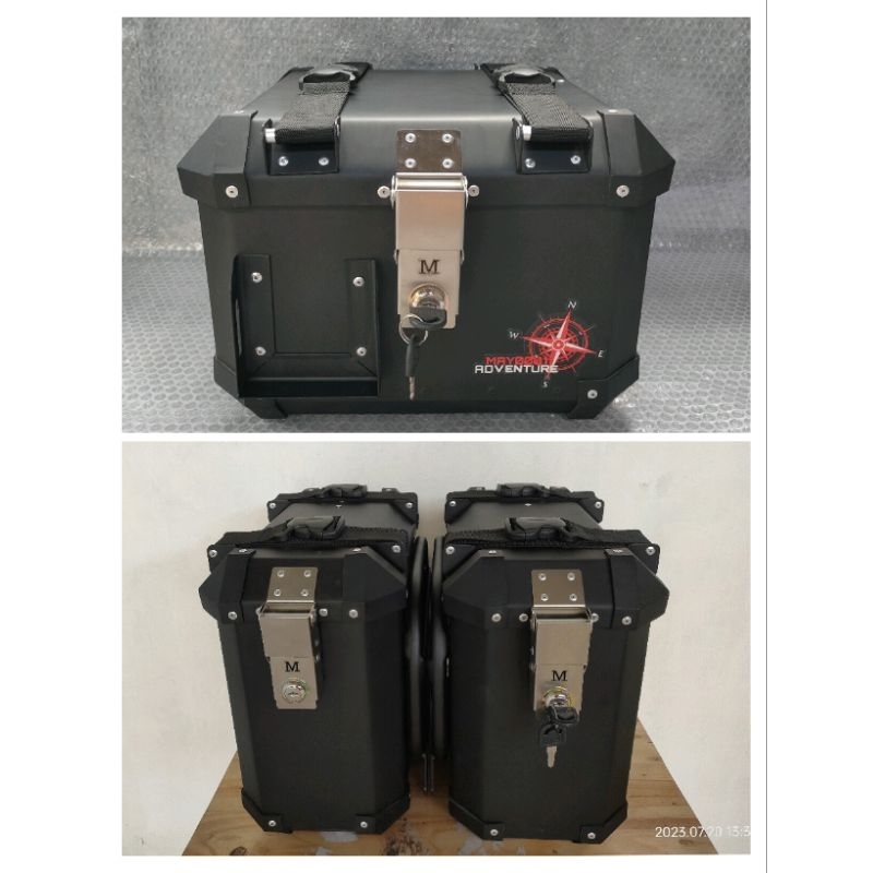Jual Sidebox pannier 22 liter & Top box 27 liter Alumunium MAY0001 ...