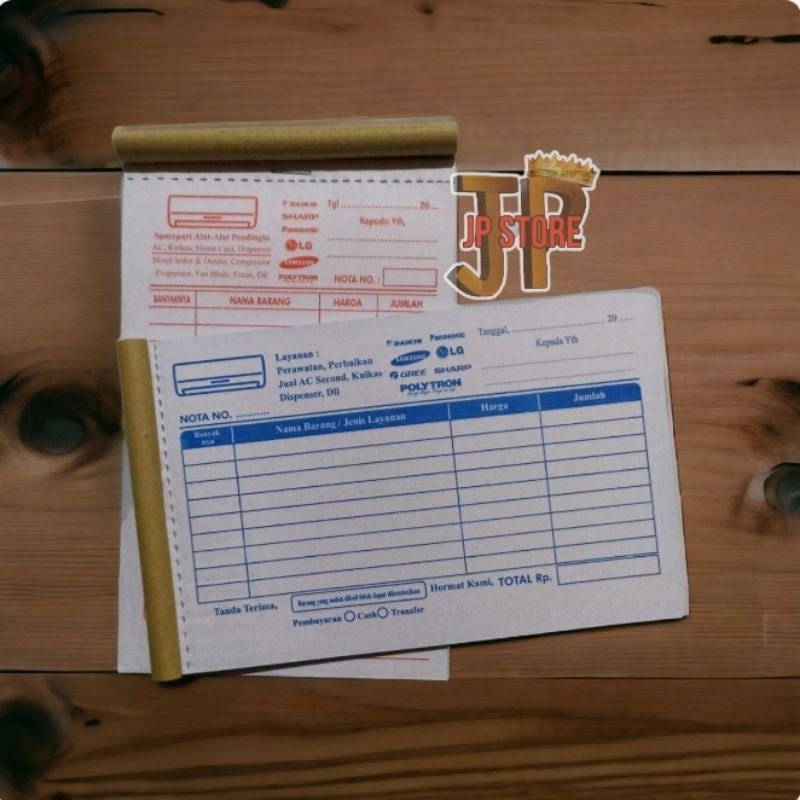 Jual NOTA SERVICE AC DAN SPAREPART 2 PLY 1/4 FOLIO - SIAP KIRIM ...