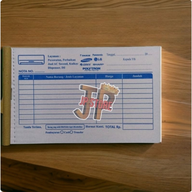Jual NOTA SERVICE AC DAN SPAREPART 2 PLY 1/4 FOLIO - SIAP KIRIM ...