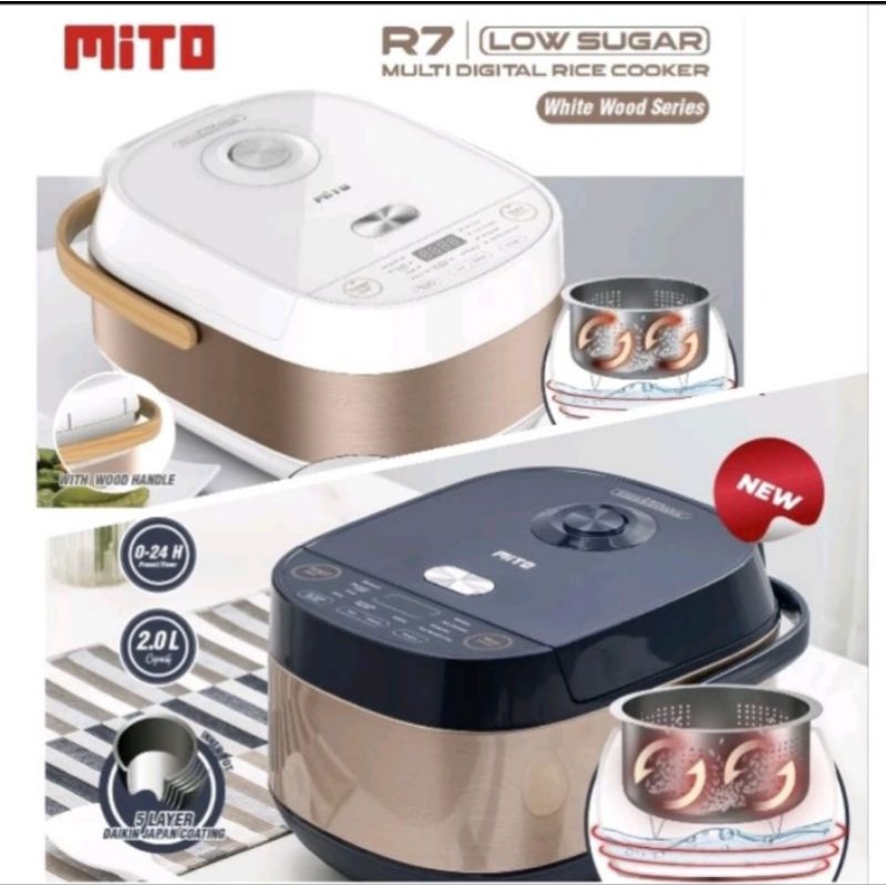 Jual Mito Digital rice cooker R7 LOW SUGAR 8IN1 | Shopee Indonesia