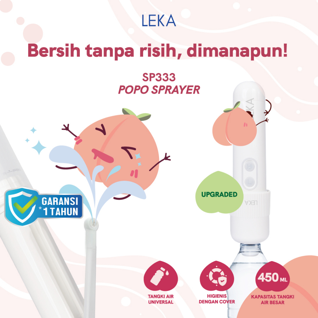 Jual LEKA SP333 Popo Spray - Portable Bidet Toilet Travel Jet Shower Cebok | Shopee Indonesia