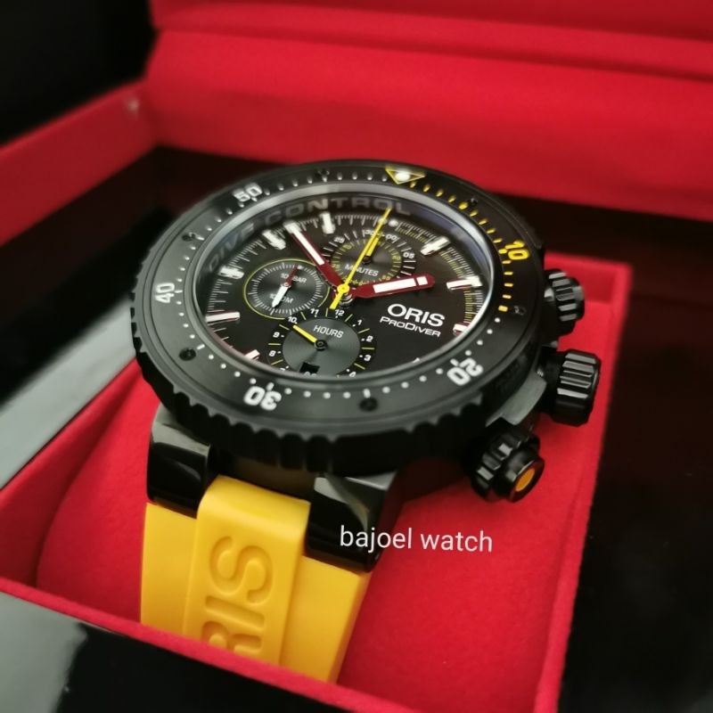 Jual JAM TANGAN ORIS PRO DIVER / DIVE CONTROL RUBBER FULSET | Shopee ...
