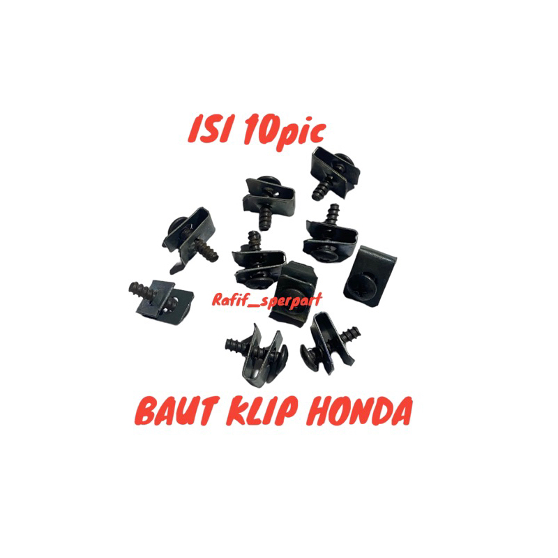 Jual BAUT KLIP KIP 4X6 BODY MOTR HONDA MATIC (isi10pic) | Shopee Indonesia