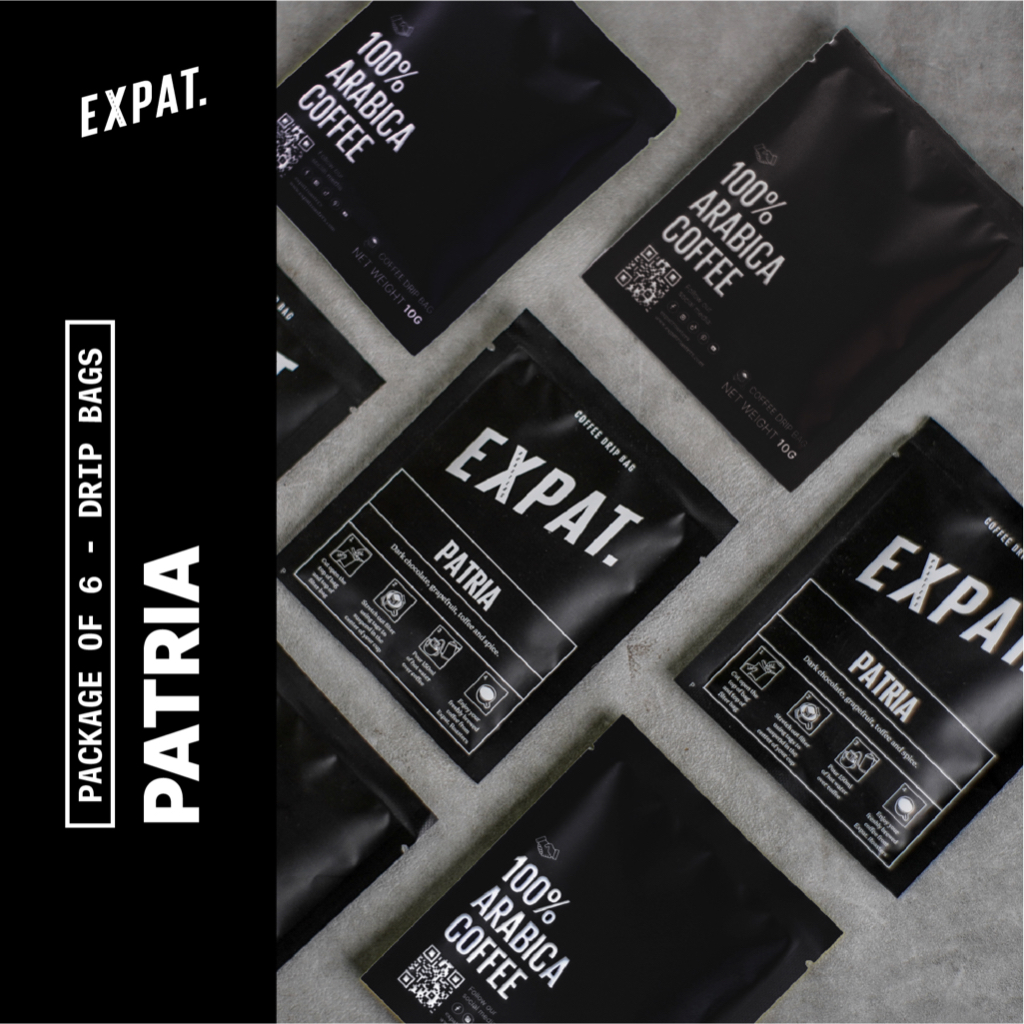 Jual Expat Roasters Package of 6 Patria Single Use Filter Coffee 10g ...
