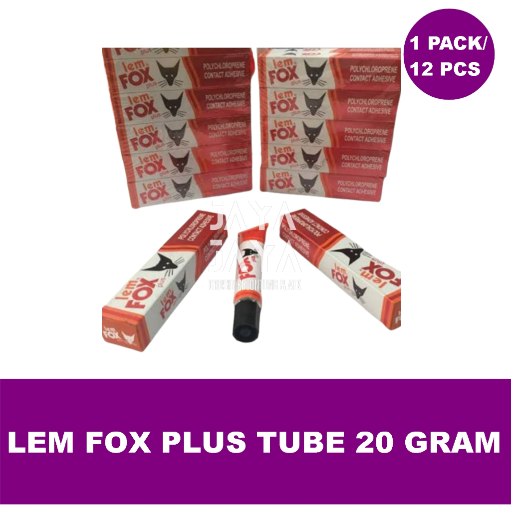 Jual LEM FOX PLUS TUBE 20 GRAM BEST SELLER | Shopee Indonesia