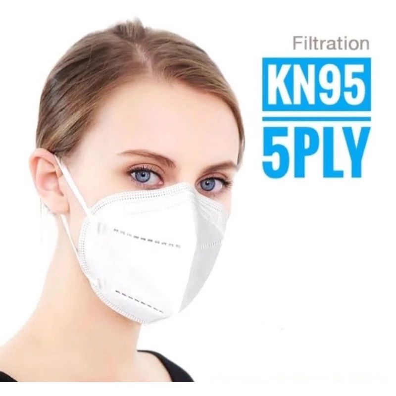 Jual Masker KN95 Warna putih isi 10pcs Packing Plastik klip | Shopee ...