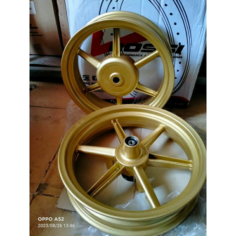 Jual Velg aerox vrossi venom starmax gold ring 14 x 300/ 400 | Shopee ...