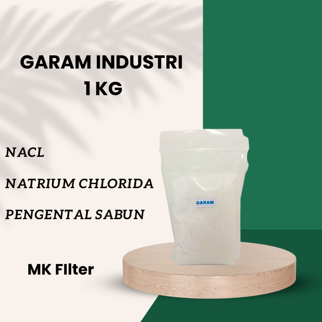 Jual Garam Industri - NaCL - Natrium Chlorida 1 Kg - Grade Putih Bersih ...