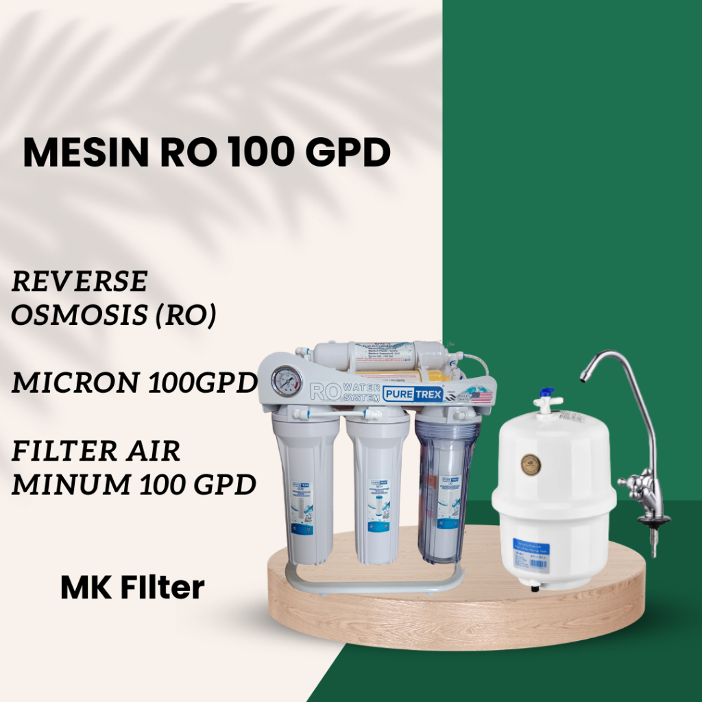 Jual Mesin Reverse Osmosis (RO) Micron 100 Gpd - Filter Air Minum 100 ...