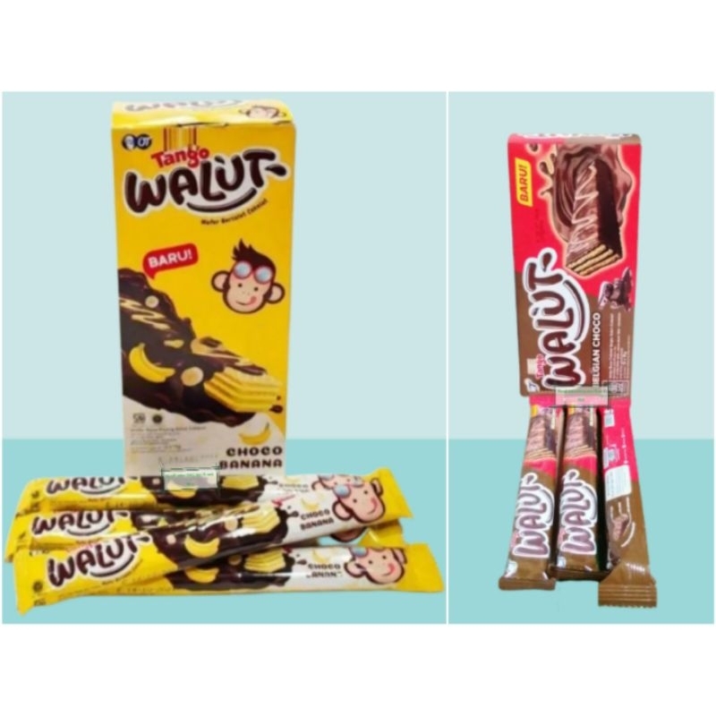 Jual Tango Walut Choco Banana / Belgian Wafer Bersalut Coklat 1 Pak isi ...