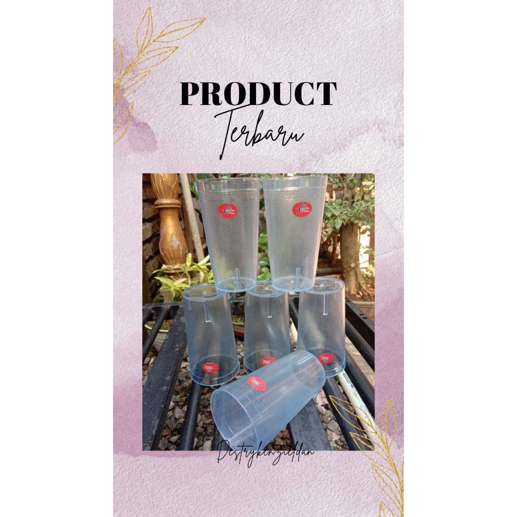 Jual Gelas Monica Alexis Bening/ Gelas Minum / Gelas Bening Plastik ...