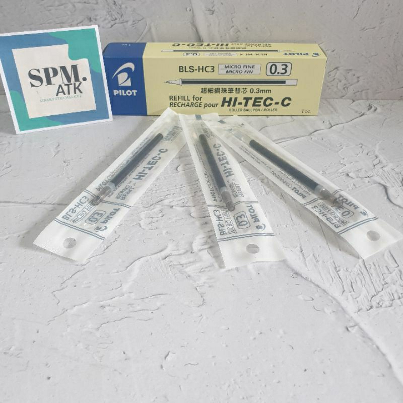 Jual (12 pcs) Refill Hi-tec Pilot 0.3 | Shopee Indonesia