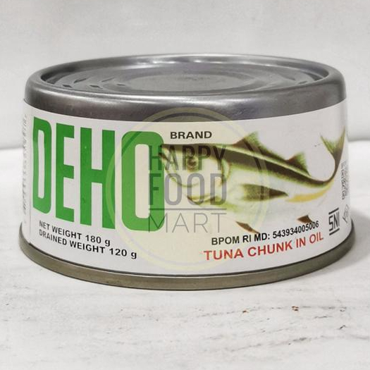 Jual [BPOM RI] DEHO TUNA CHUNK IN OIL 180G/IKAN TUNA DALAM MINYAK/TUNA ...