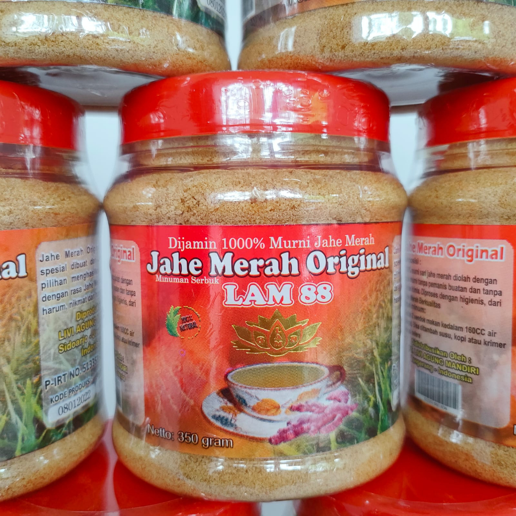 Jual JAHE MERAH ORIGINAL PLUS GULA TOPLES 350GR | Shopee Indonesia