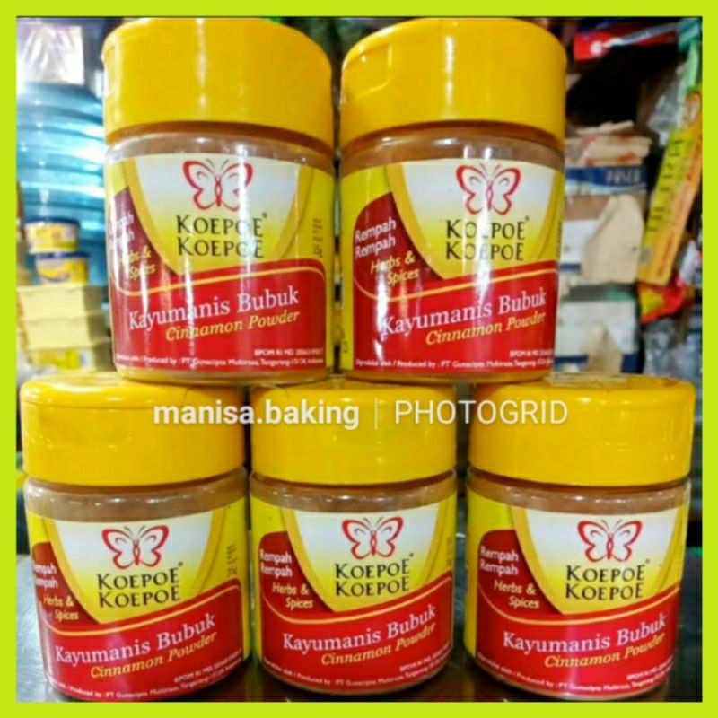 Jual KAYUMANIS BUBUK KUPU KUPU 35 GRAM CINNAMON POWDER KOEPOE KOEPOE ...